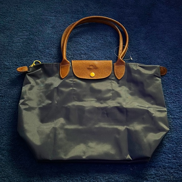 Longchamp | Bags | Longchamps Navy Blue Nylon Tote Bag | Poshmark